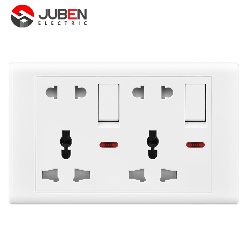 2 GANG DOUBLE 5 PIN SOCKET INDICATOR - WENZHOU JUBEN ELECTRIC ...